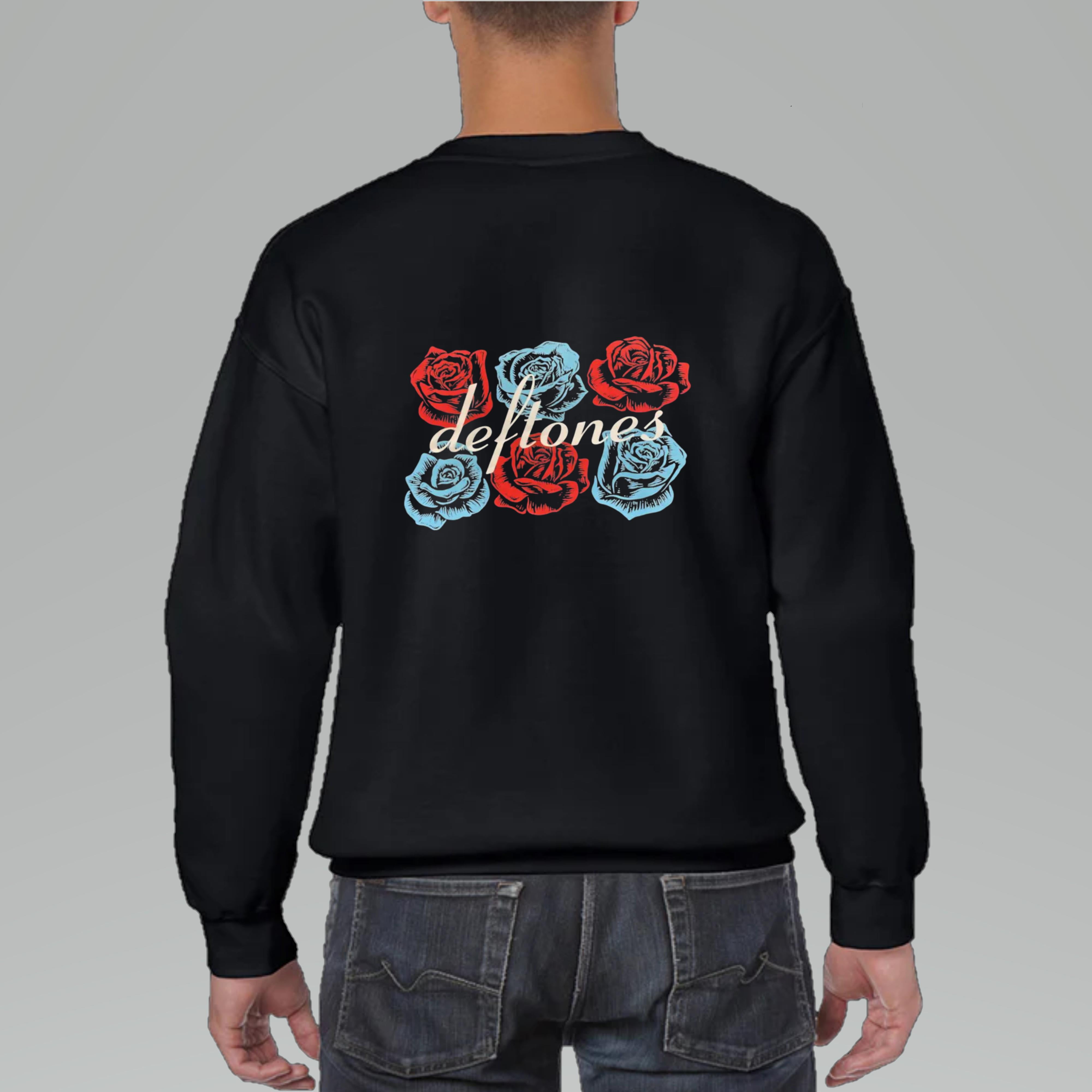 Deftones Self-Titled Roses Sweatshirt – Classic Album Design, for men ...