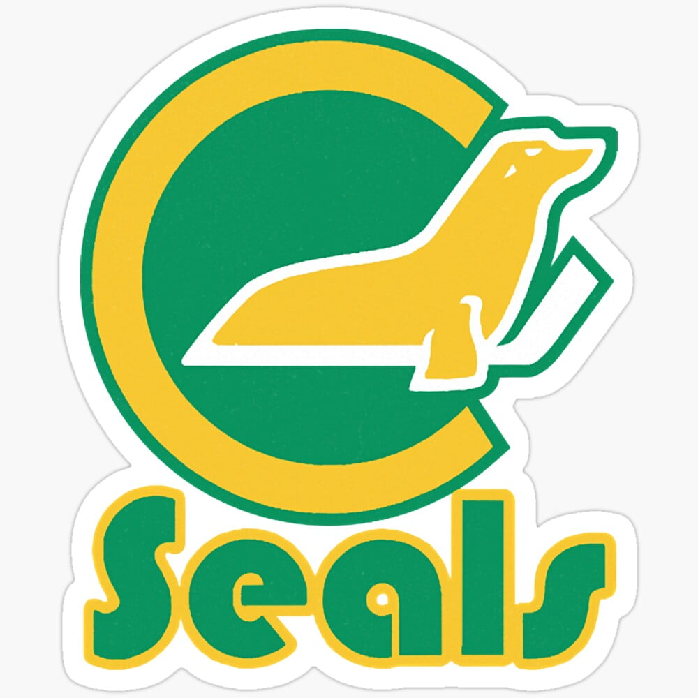 Defunct California Golden Seals Hockey Sticker Phone Decal Water Bottle ...