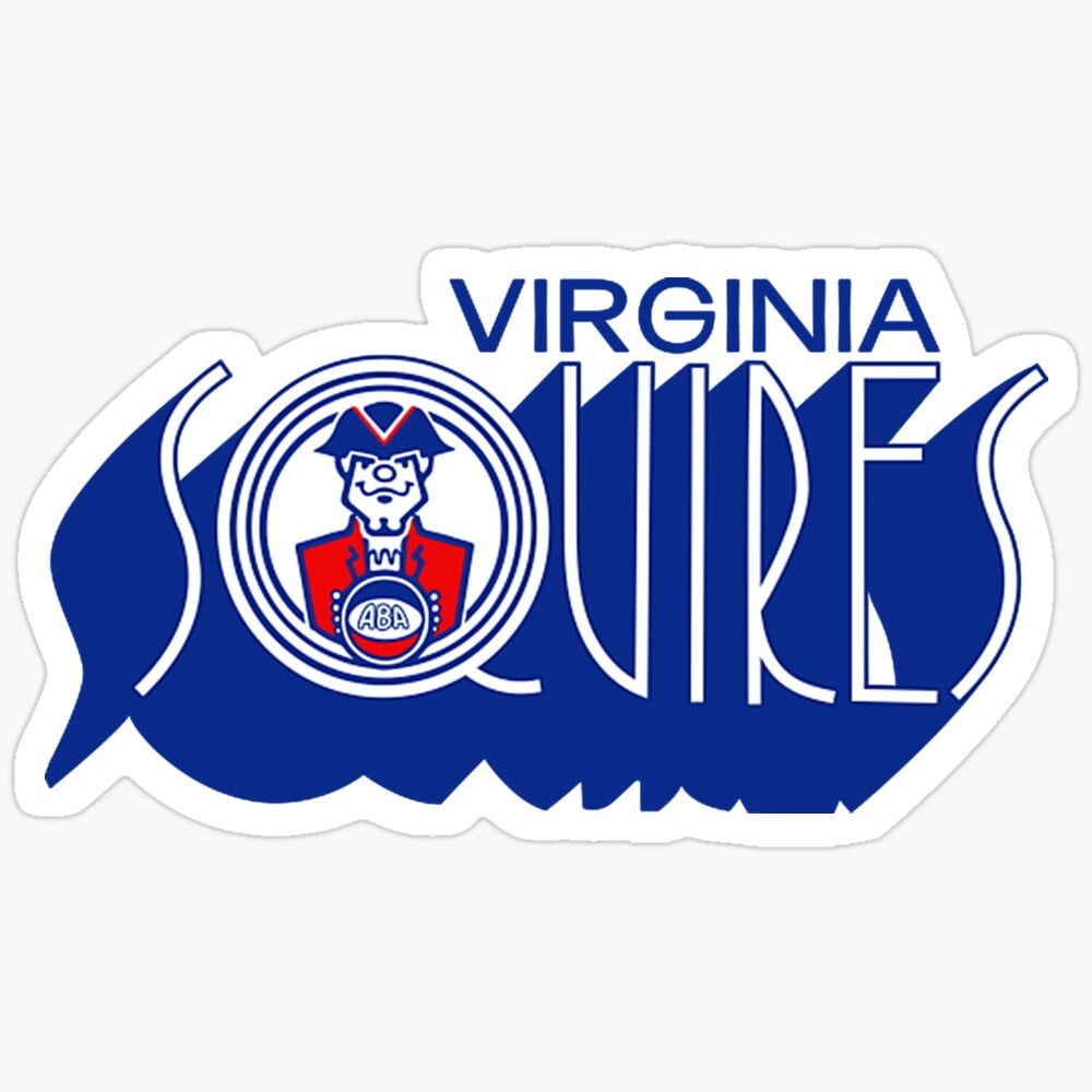 Defunct Virginia Squires Aba Basketball 1972 Sticker Baseball Sticker ...