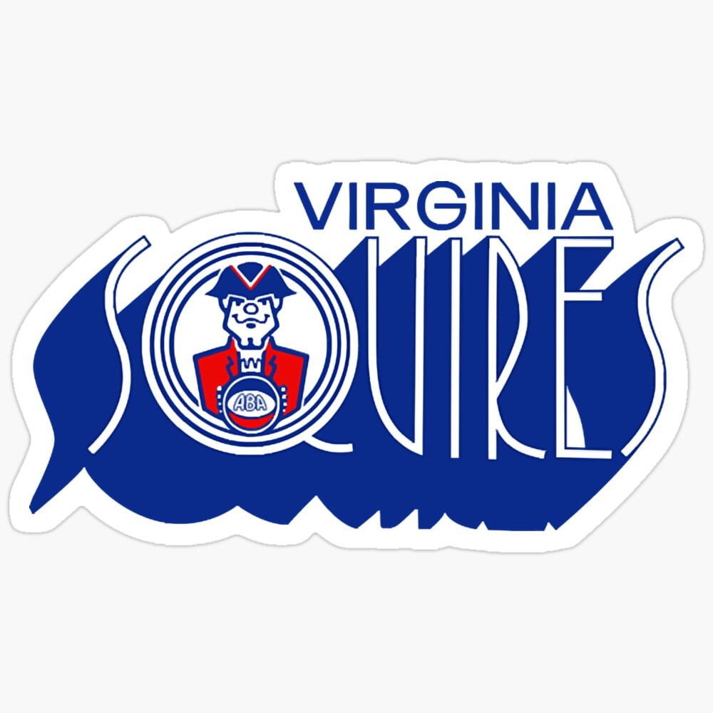 Defunct Virginia Squires Aba Basketball 1972 Sticker Phone Decal Water ...