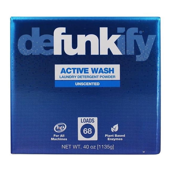Defunkify 229944 40 oz Active Wash Powder Laundry Detergent - 68 Loads ...