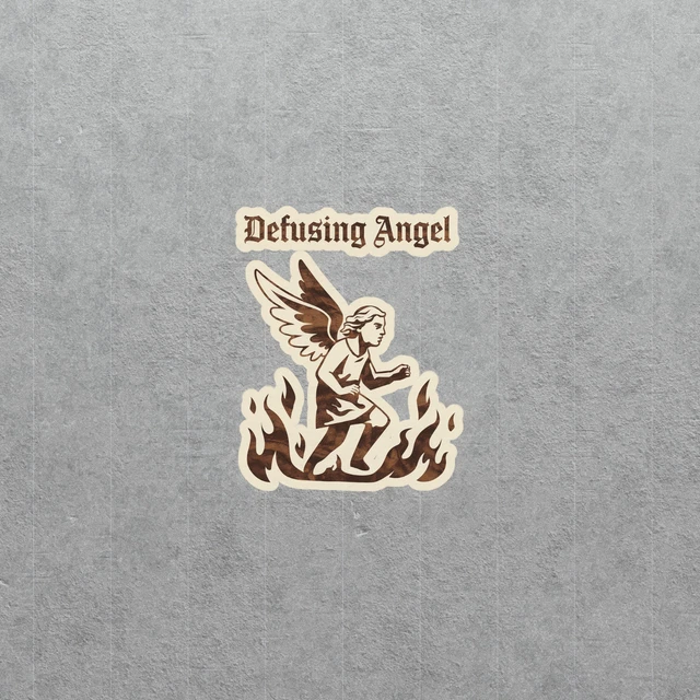 Defusing Angel Gothic Fairy Sticker - Decal For Car, Laptop ...