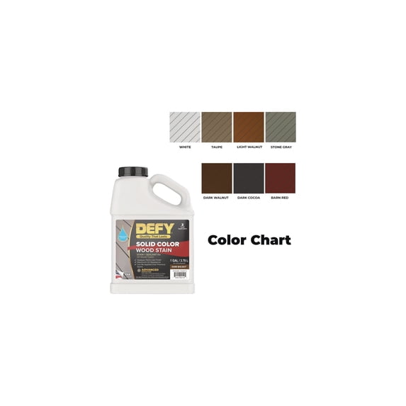 Defy Solid Color Wood Stain - Pack of 4 - Walmart.com
