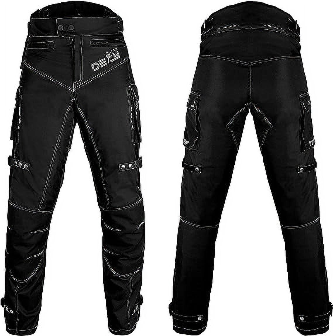 Defy Sports Men Motorcycle Pants - Riding Pants All-Weather - Removable ...