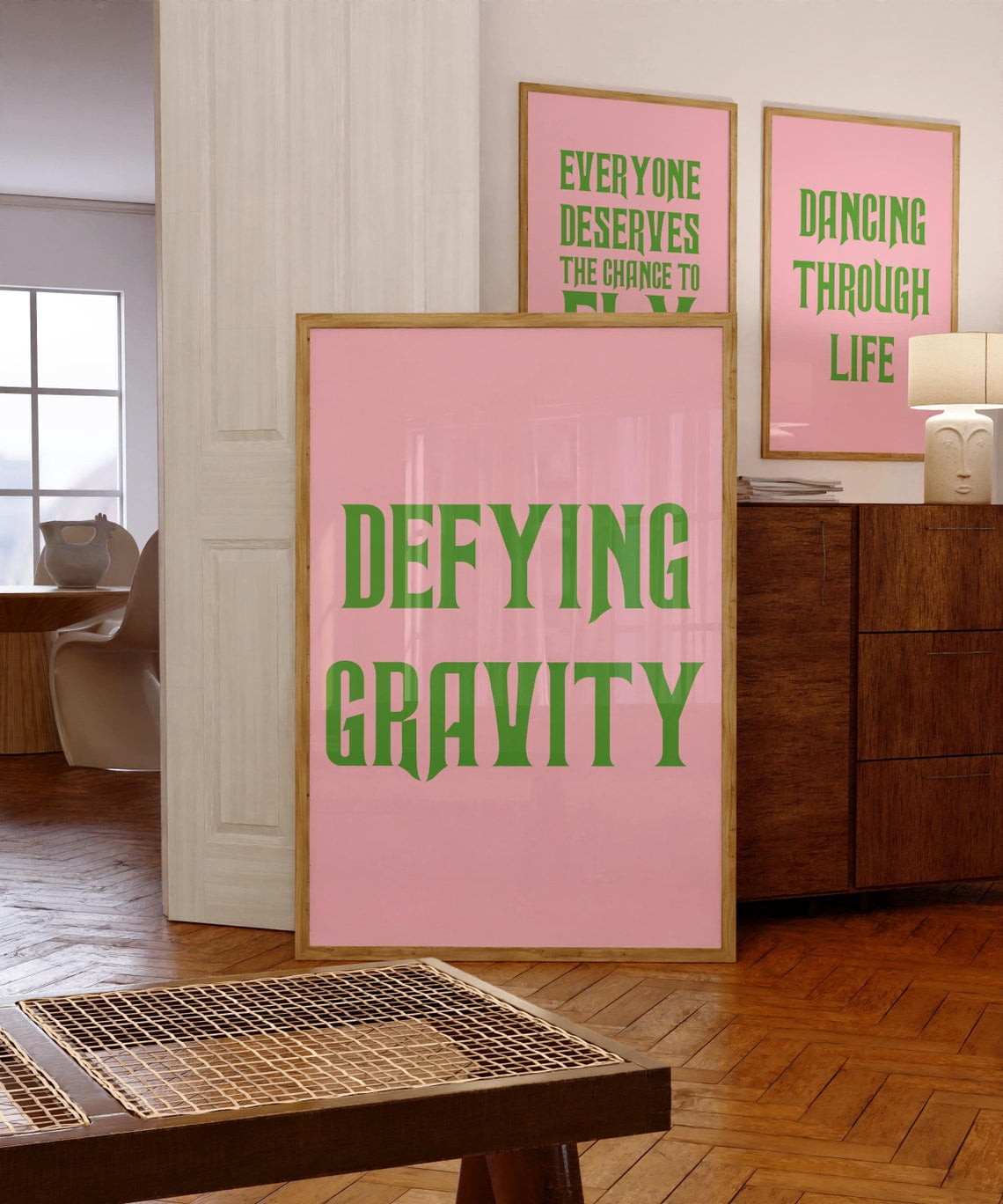 Defying Gravity Pink Wicked Wizard of Oz Glinda Elphaba Song Quote ...