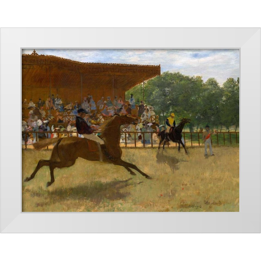 Degas, Edgar 18x15 White Modern Wood Framed Museum Art Print Titled ...