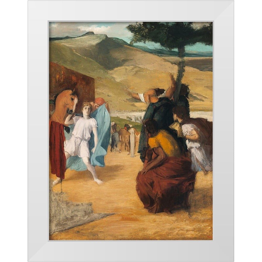 Degas, Edgar 19x24 White Modern Wood Framed Museum Art Print Titled ...