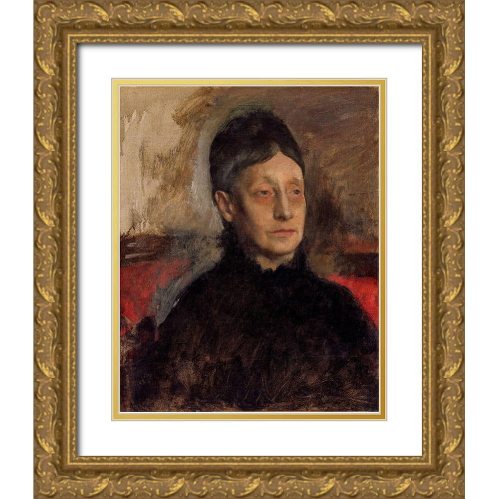 Degas, Edgar 26x32 Gold Ornate Wood Framed with Double Matting Museum ...