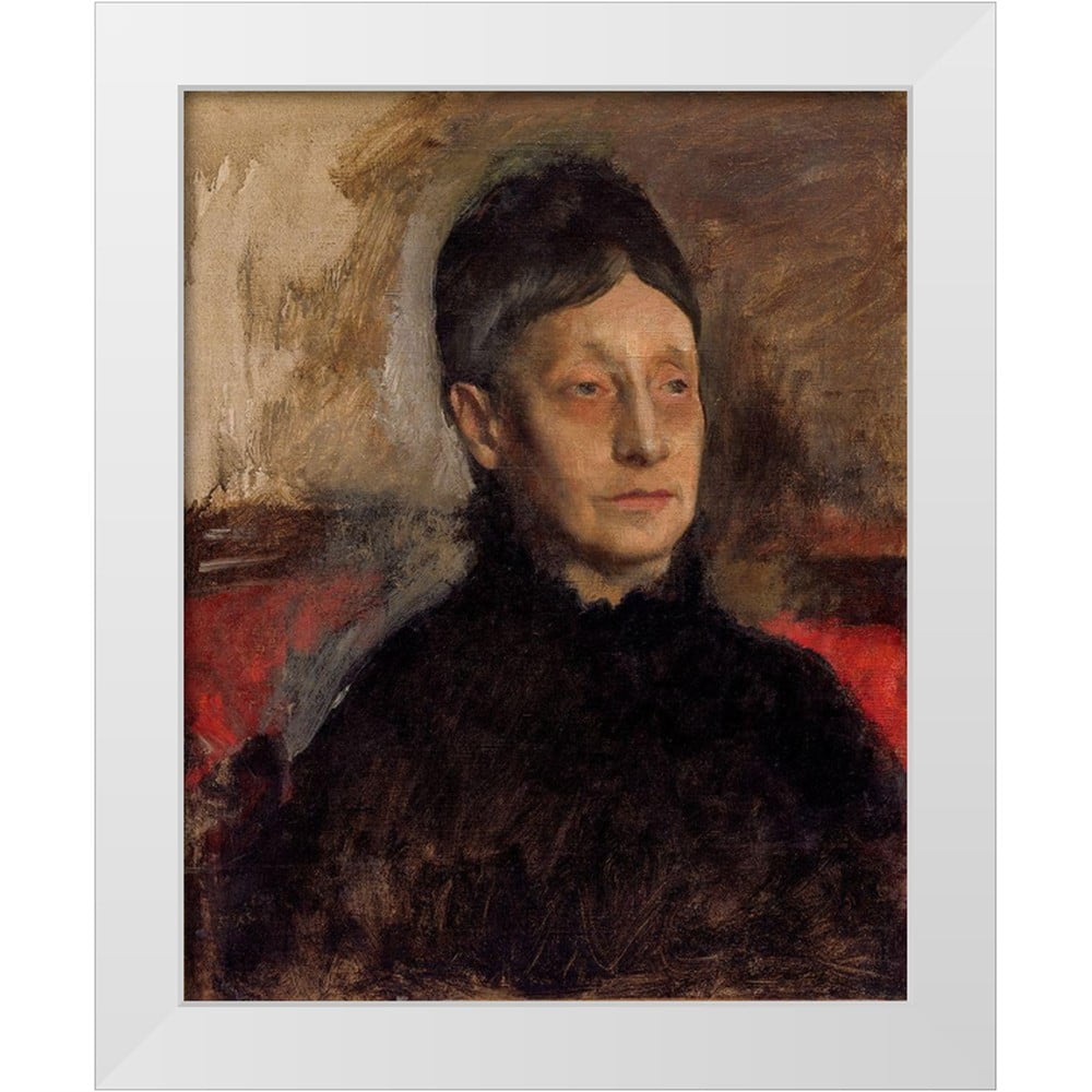Degas, Edgar 26x32 White Modern Wood Framed Museum Art Print Titled ...