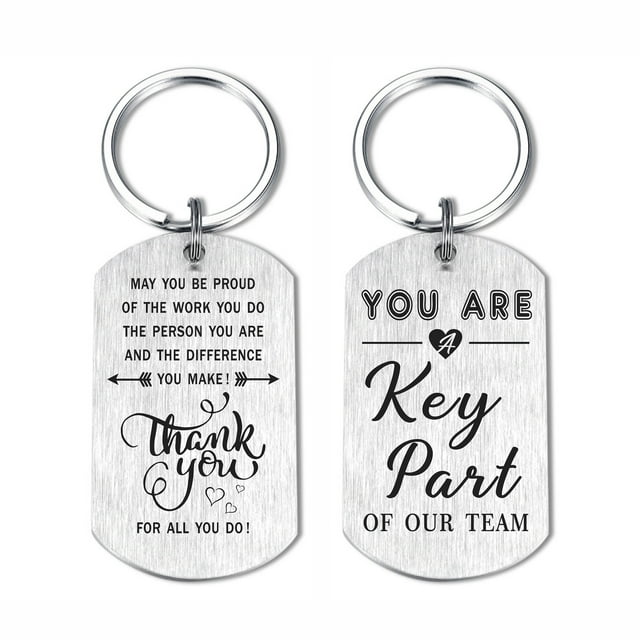 DEGASKEN Employee Appreciation Gifts, Thank You Keychain for Team ...