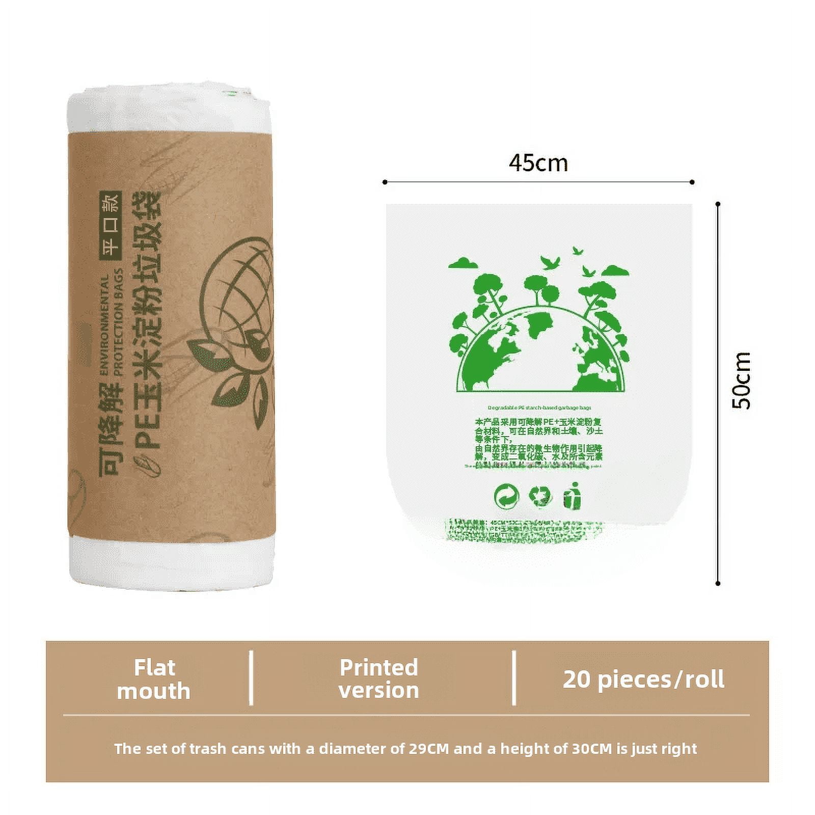 Degradable Corn Starch Handheld Trash Bags Thickened Vest Style Plastic ...