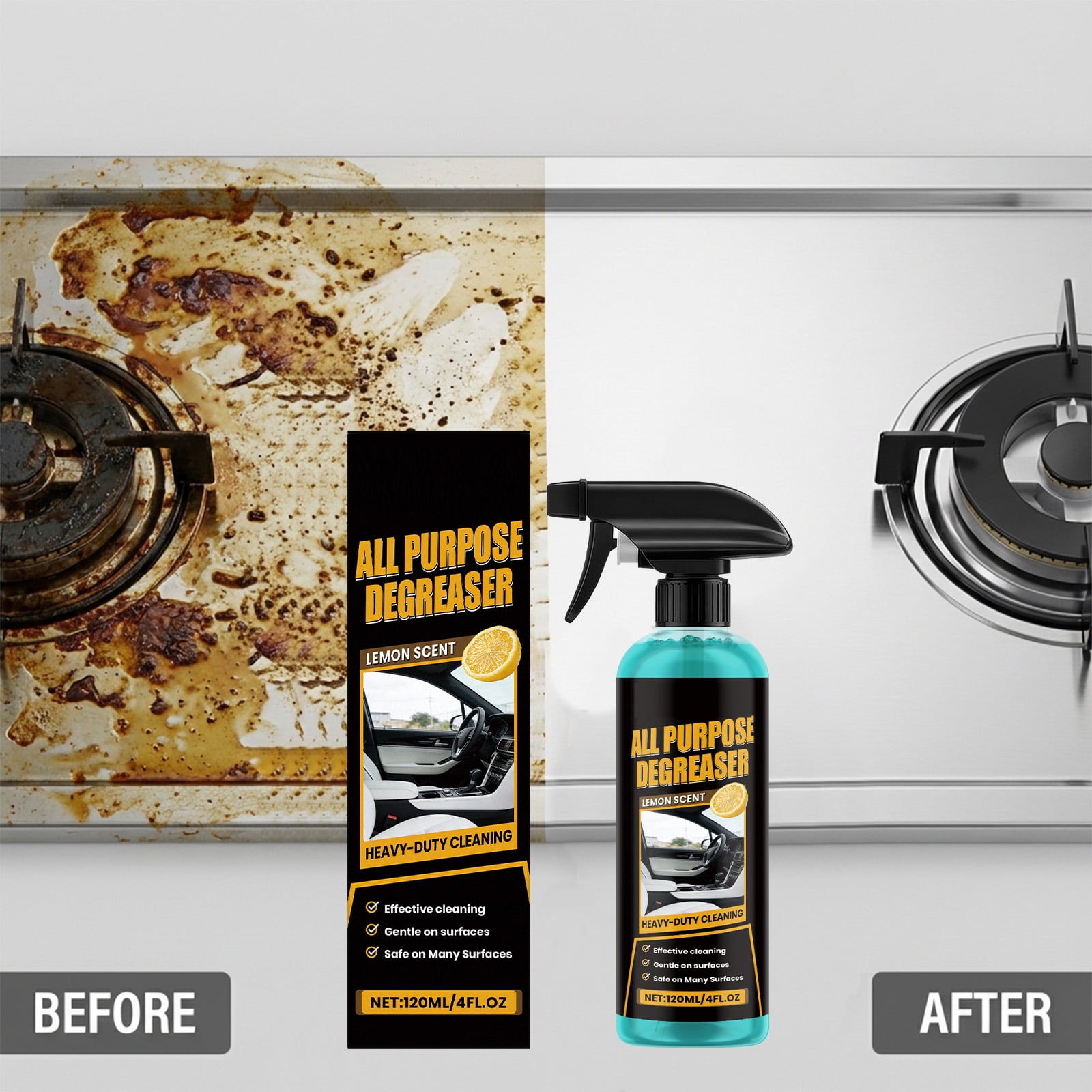 Degreasing Spray, Powerful Degreasing Agent, One Spray Dissolves Heavy ...
