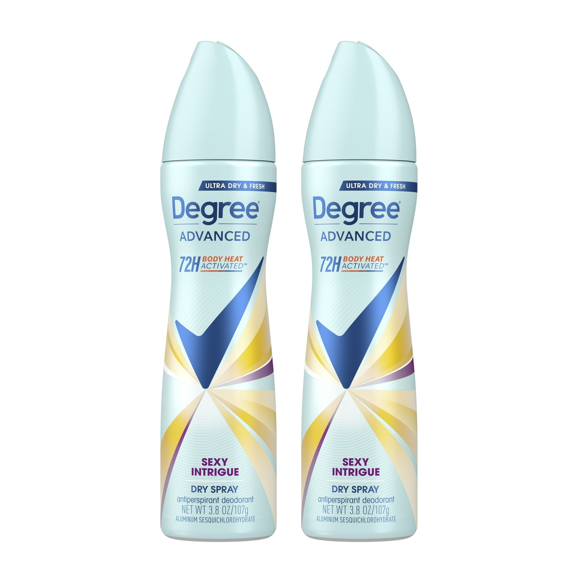 Degree Advanced Long Lasting Antiperspirant Deodorant Dry Spray Twin ...