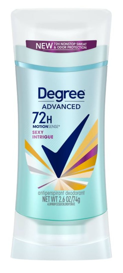 Degree Deodorant 2.6oz Womens Motion Sense Sexy Intrigue (Pack of 3 ...