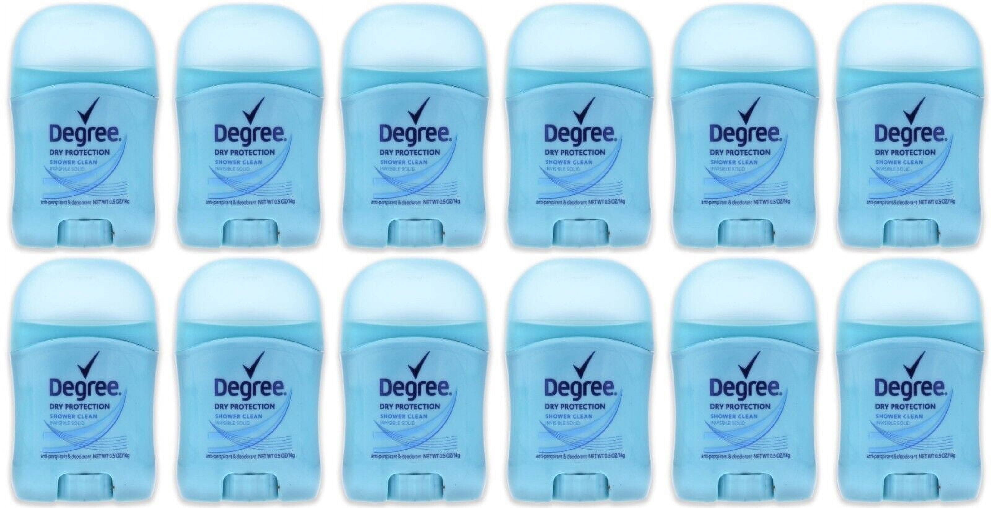 Degree, Antiperspirant Deodorant, 12 Pk 0.5oz, Shower Clean - Walmart.com