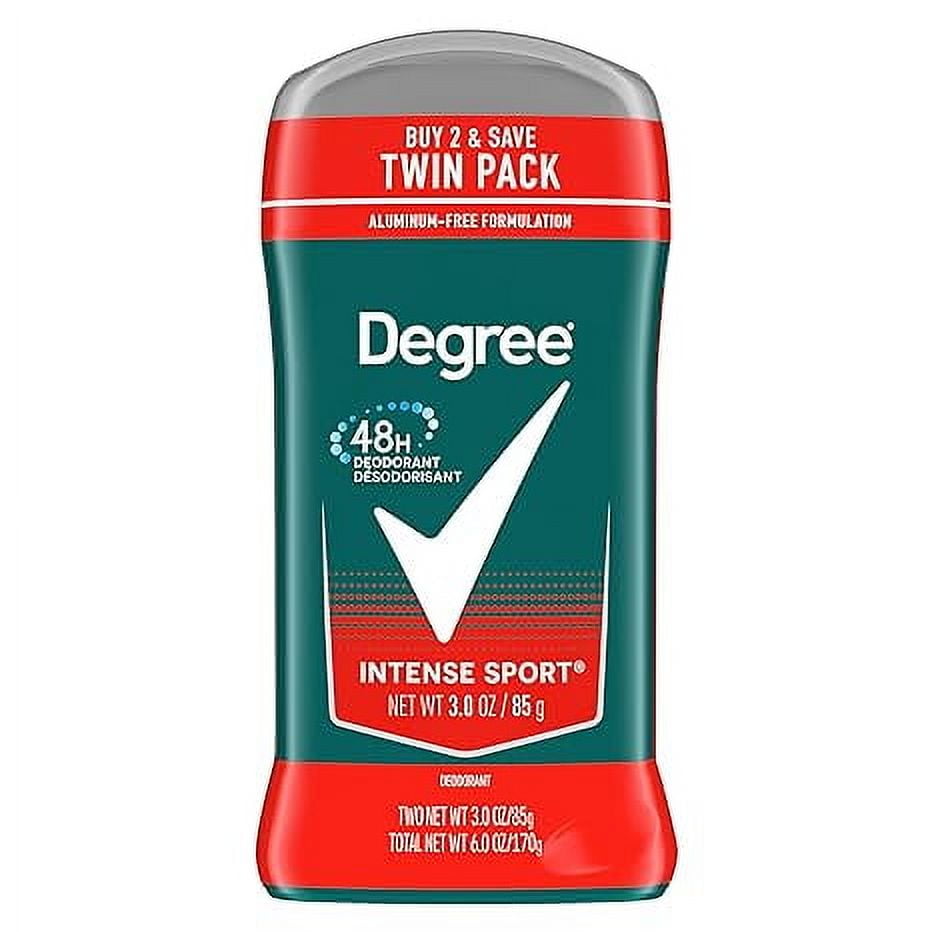 Degree Long Lasting Antiperspirant Deodorant Stick, Intense Sport, Twin ...