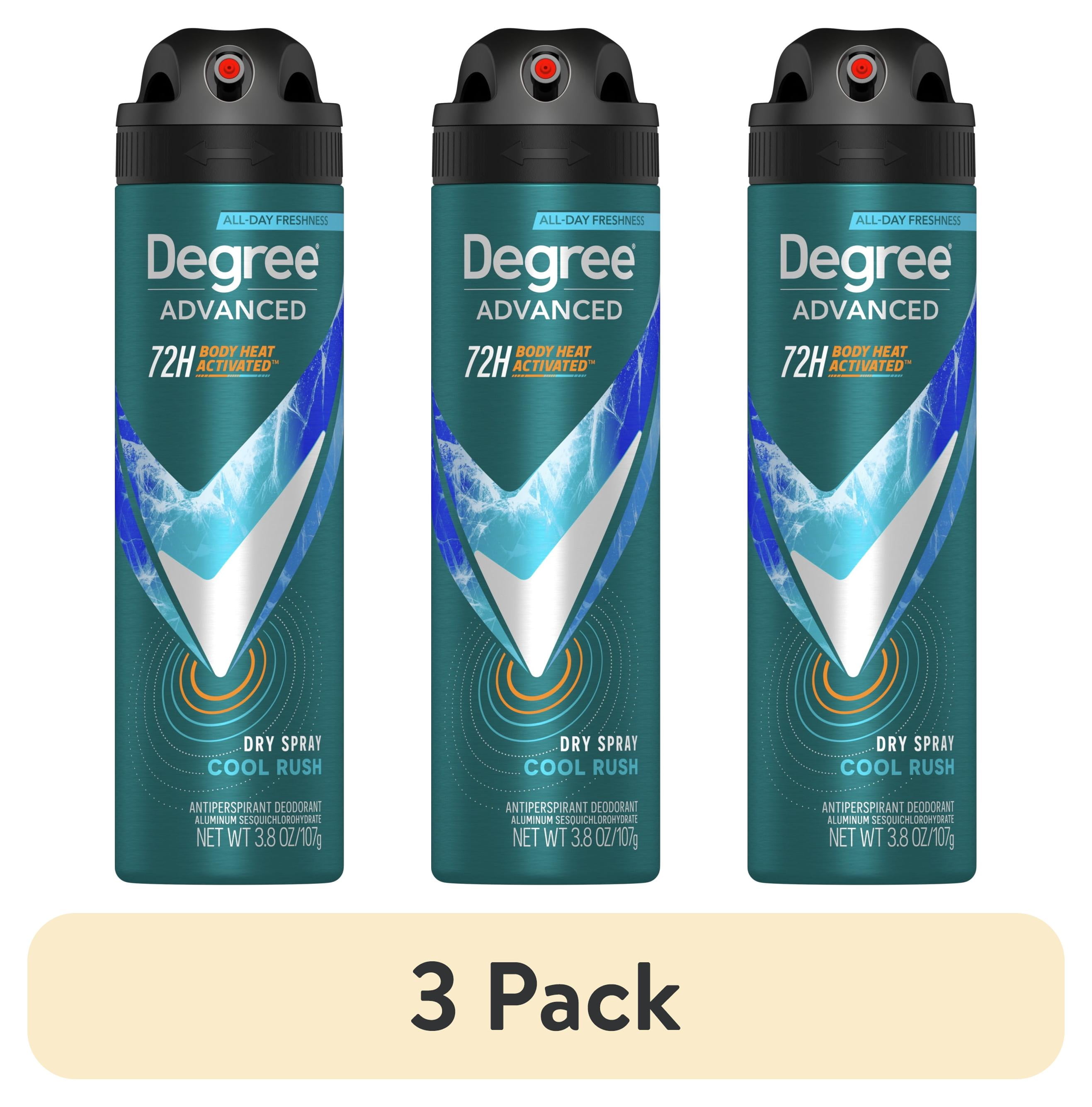 (3 pack) Degree Long Lasting Men's Antiperspirant Deodorant Dry Spray ...
