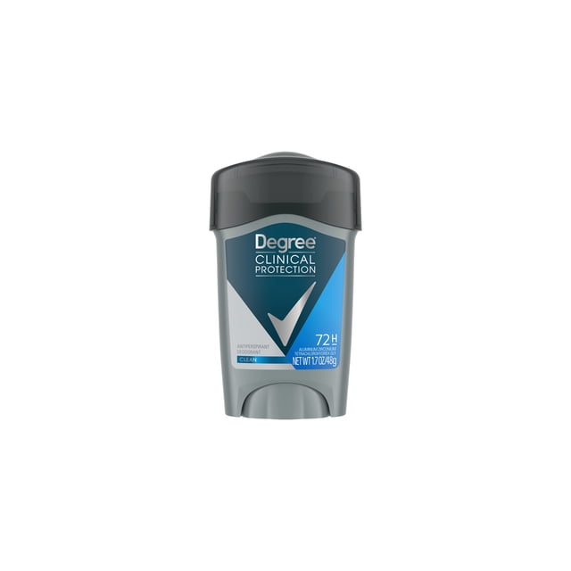 Degree Men Clinical Antiperspirant, Clean 1.7 oz (Pack of 24) - Walmart.com