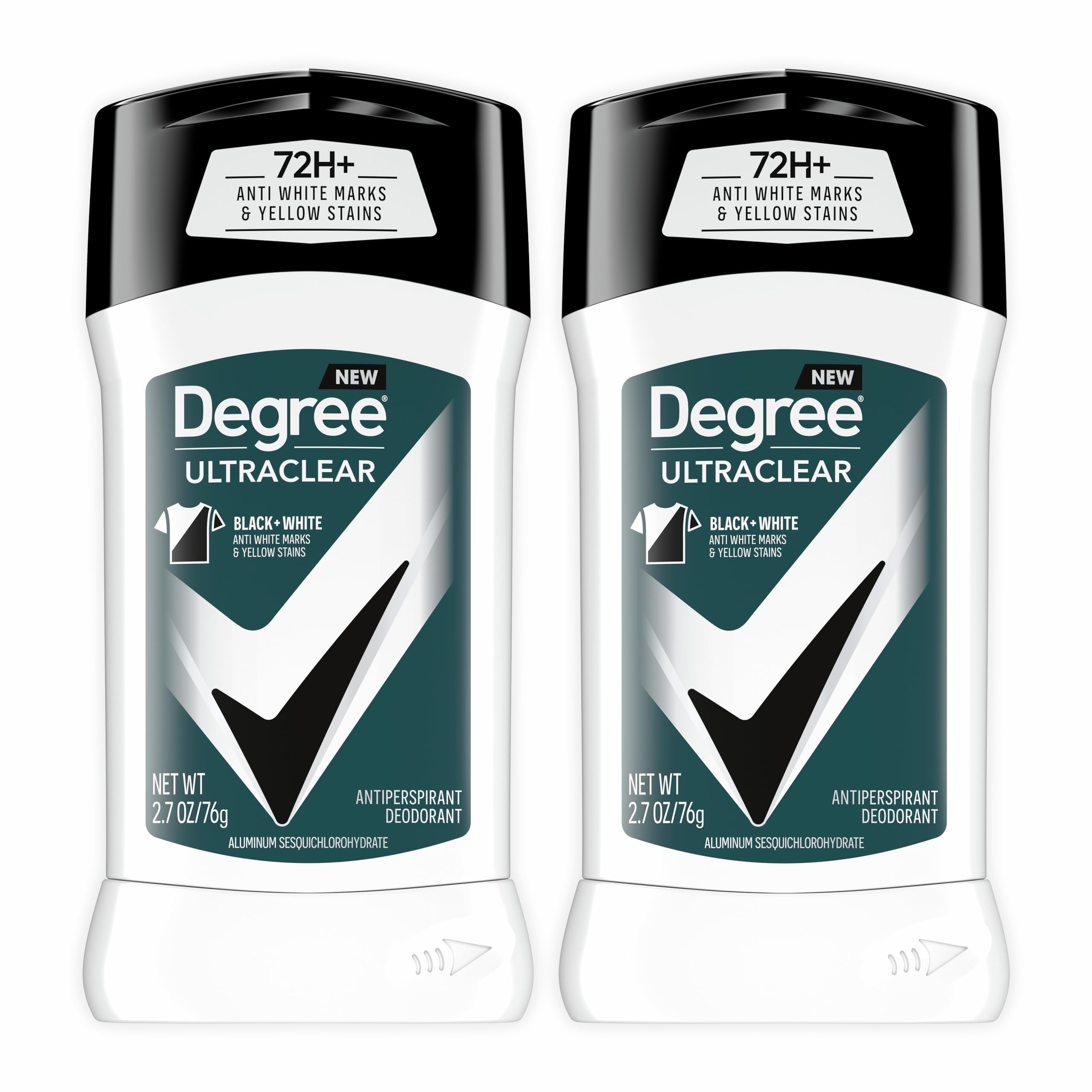 Degree Men Ultraclear Antiperspirant Deodorant Black+White 2 Count 72 ...