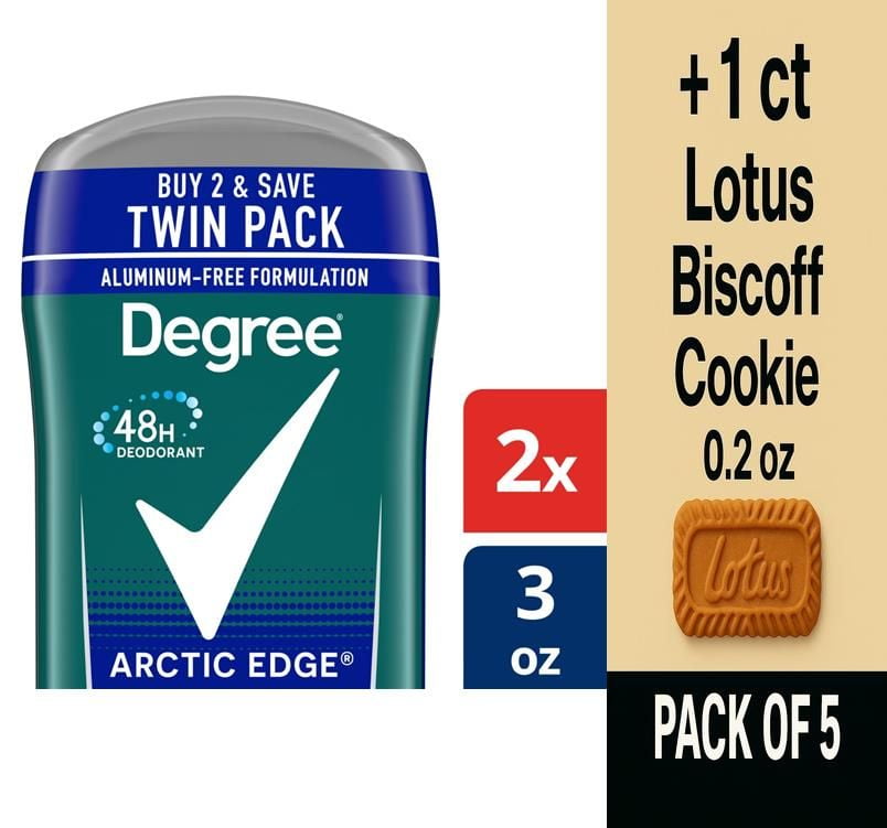 Degree Original Protection Mens Deodorant Stick Artic Edge Twin Pack 3 ...