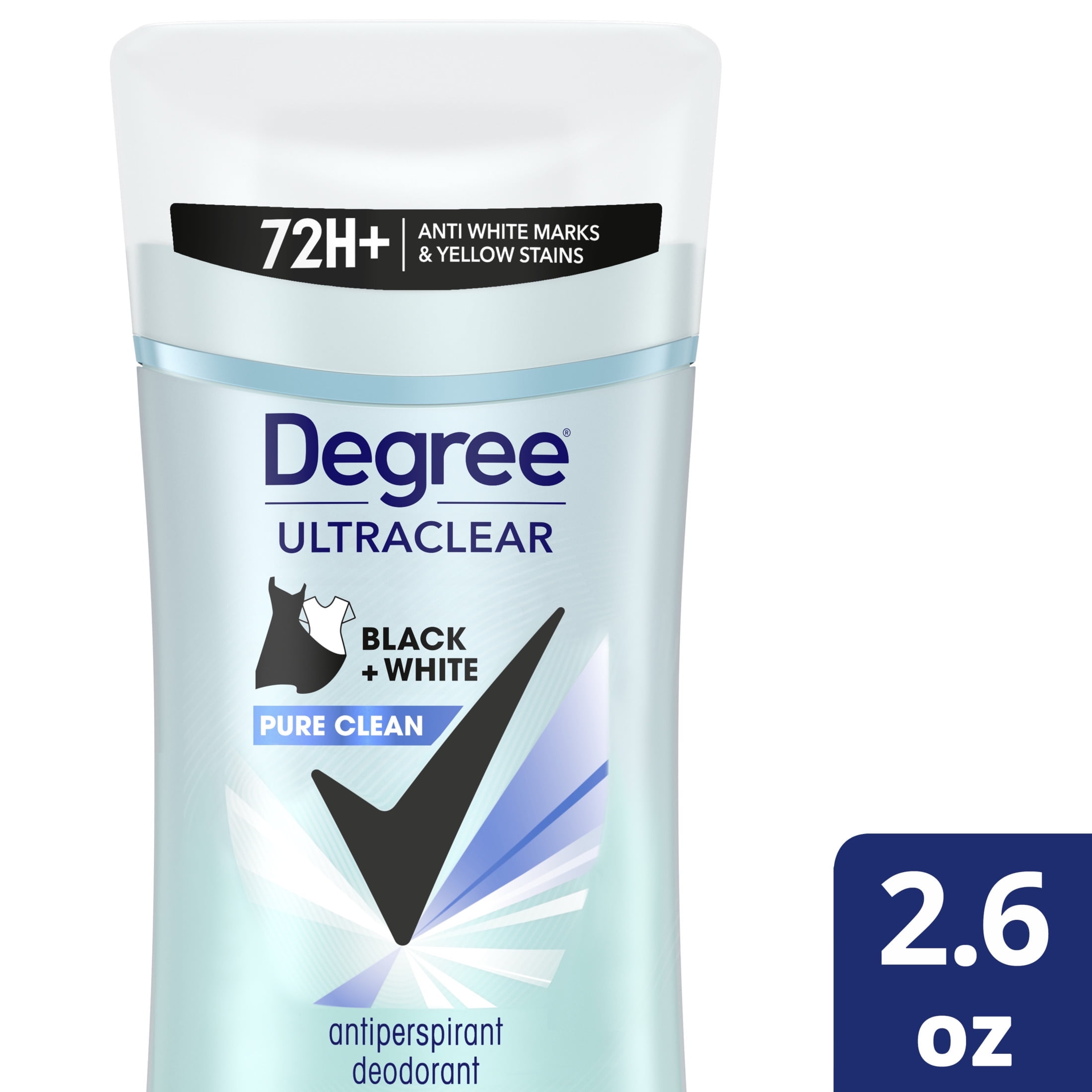 Degree Ultra Clear Black & White Invisible Solid, 2.6 oz, 3 Pack ...