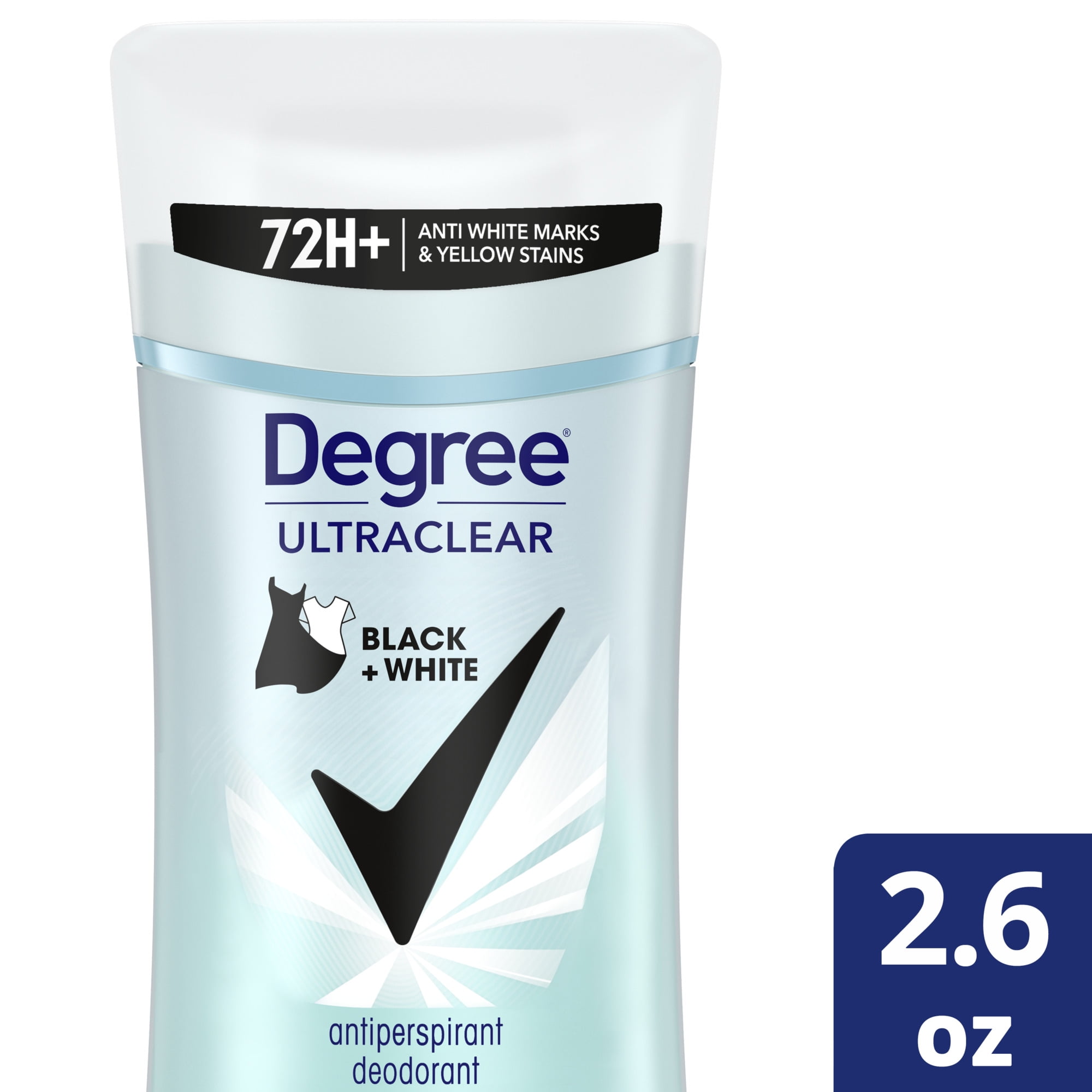 Degree Ultra Clear Anti-Yellow Antiperspirant Deodorant Stick for Women ...