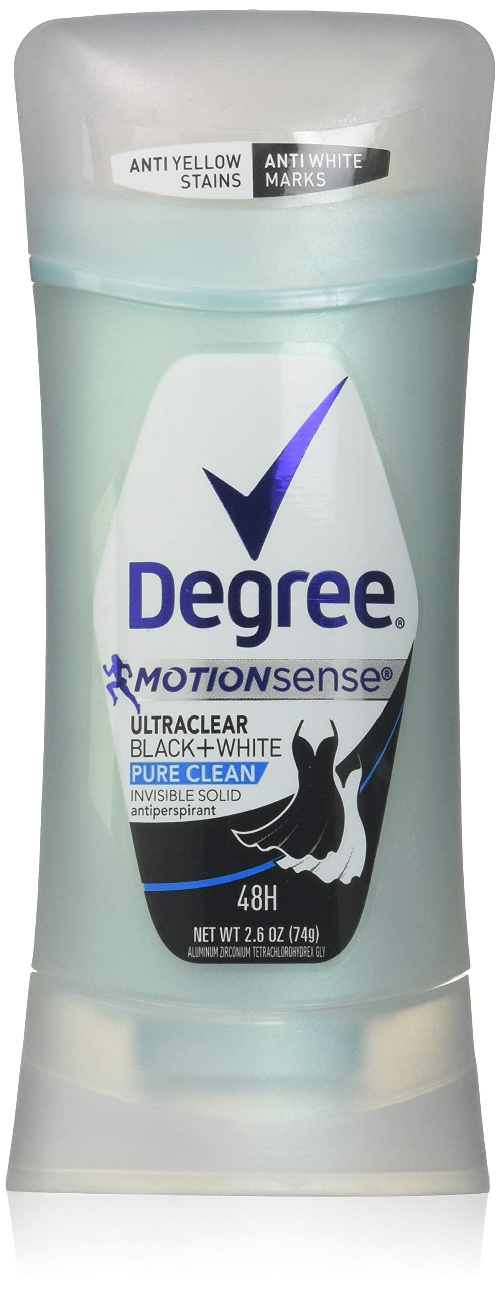 Degree UltraClear Black+White Pure Clean Antiperspirant Deodorant Stick ...
