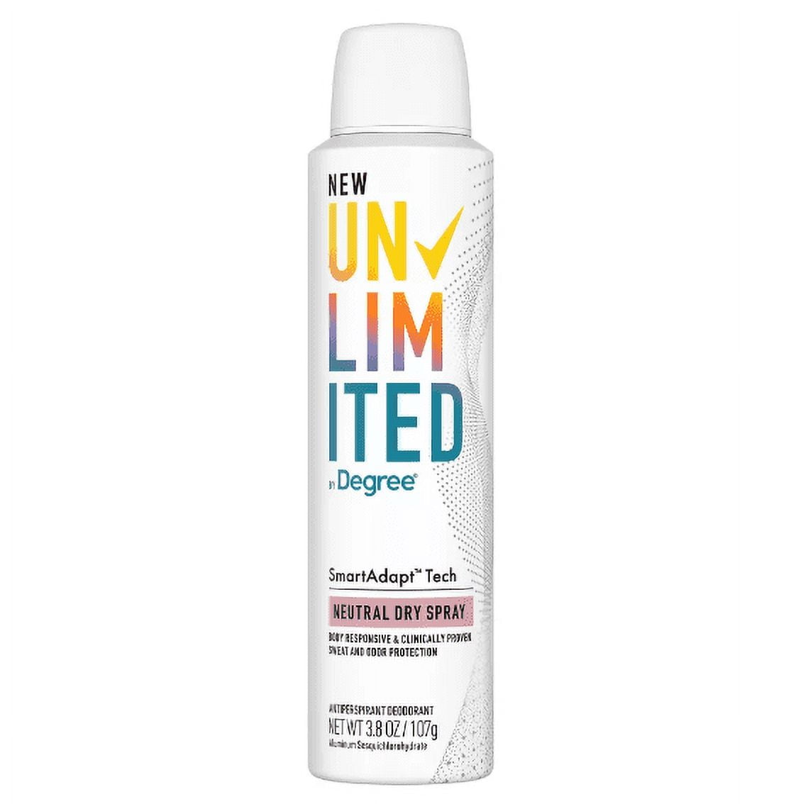Unlimited 96-hour Aerosol Antiperspirant Deodorant Dry Spray - Neutral ...