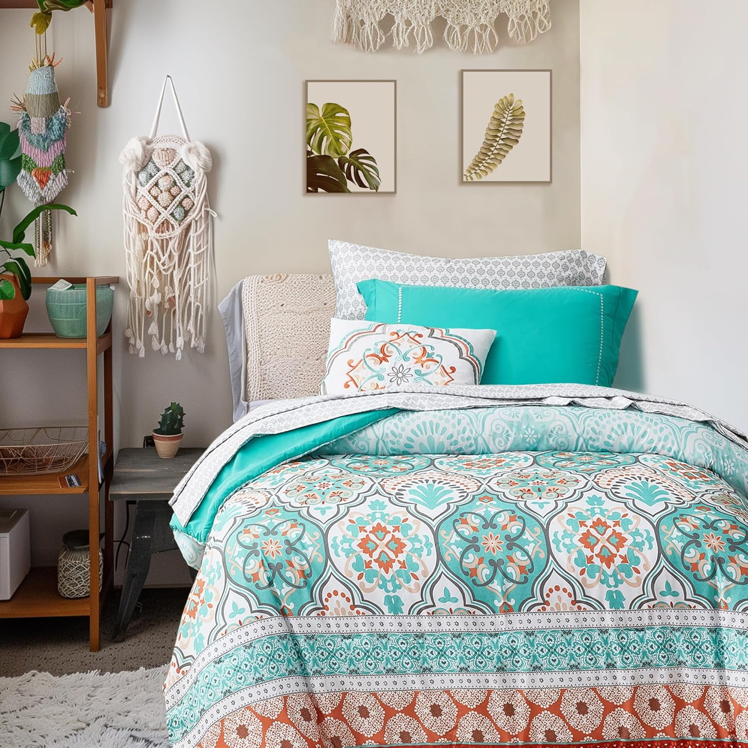 Degrees of Comfort Bed in a Bag Twin XL, Boho Medallion Comforter Sets ...