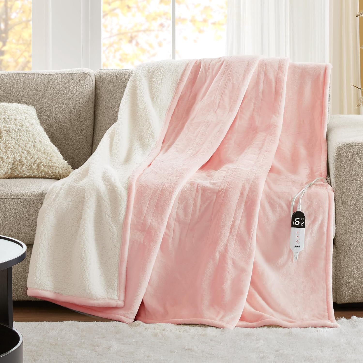 Degrees of Comfort Heated Blanket – Soft Sherpa & Flannel Electric ...