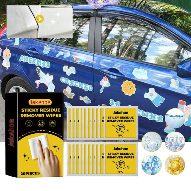 Degumming Wipes for Windows & Glass | Non-Streak Adhesive Residue ...