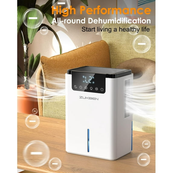 Dehumidifier, 75 OZ Quiet Dehumidifier for Home Bedroom Bathroom RV ...