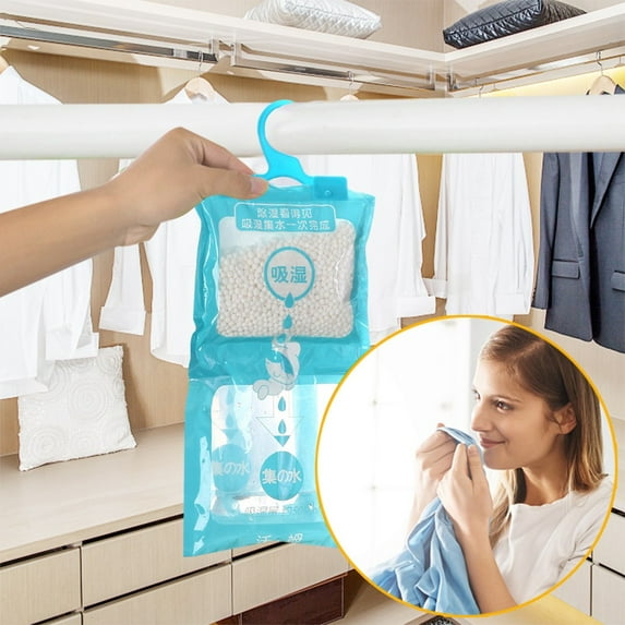 Dehumidifier Storage Interior Bags Damp Hanging Desiccant Wardr ...