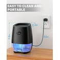 Dehumidifiers for Home, 35oz Small Dehumidifier for Bathroom (300sq.ft ...