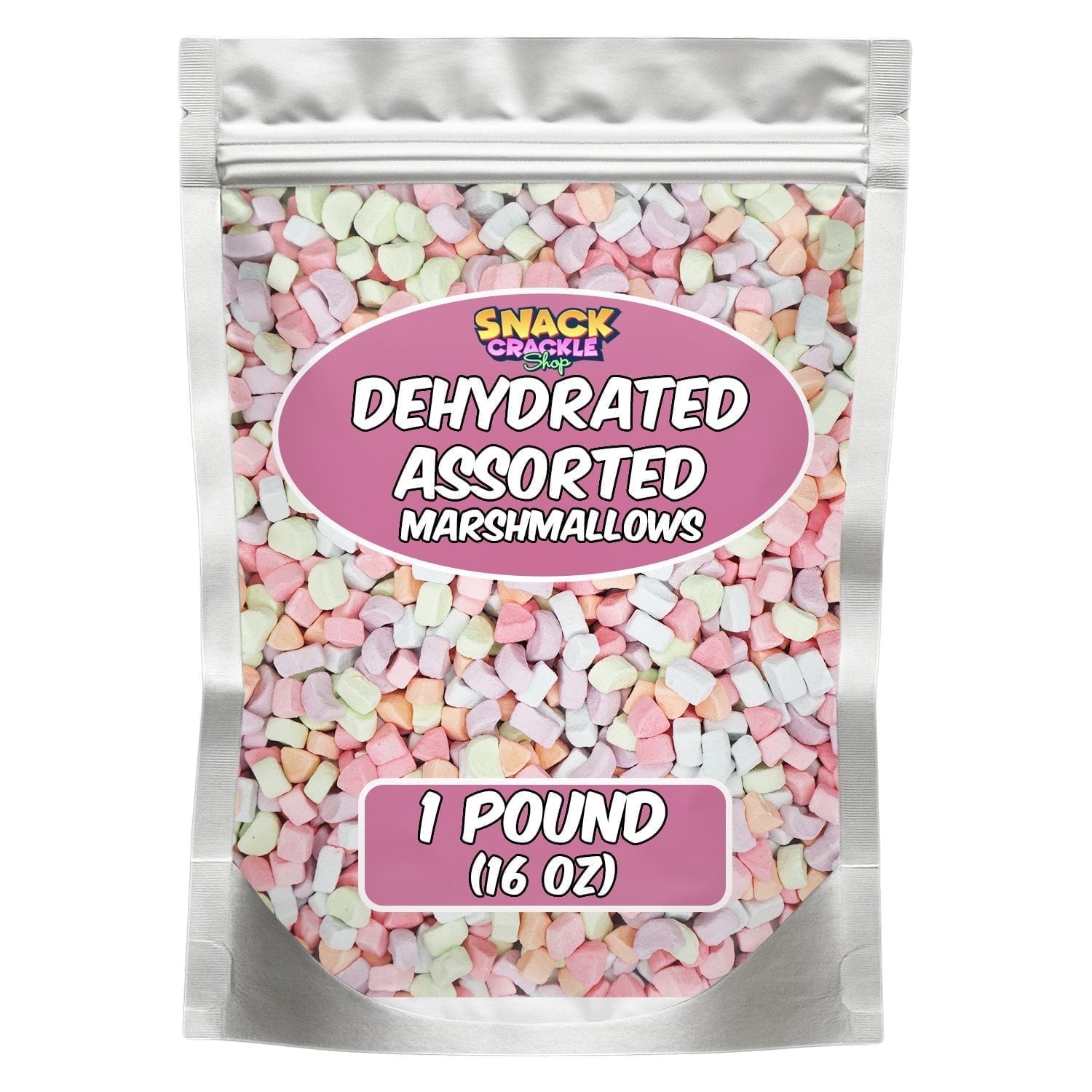 Dehydrated Assorted Marshmallows Bulk Bag of Colorful Cereal Style Mini ...