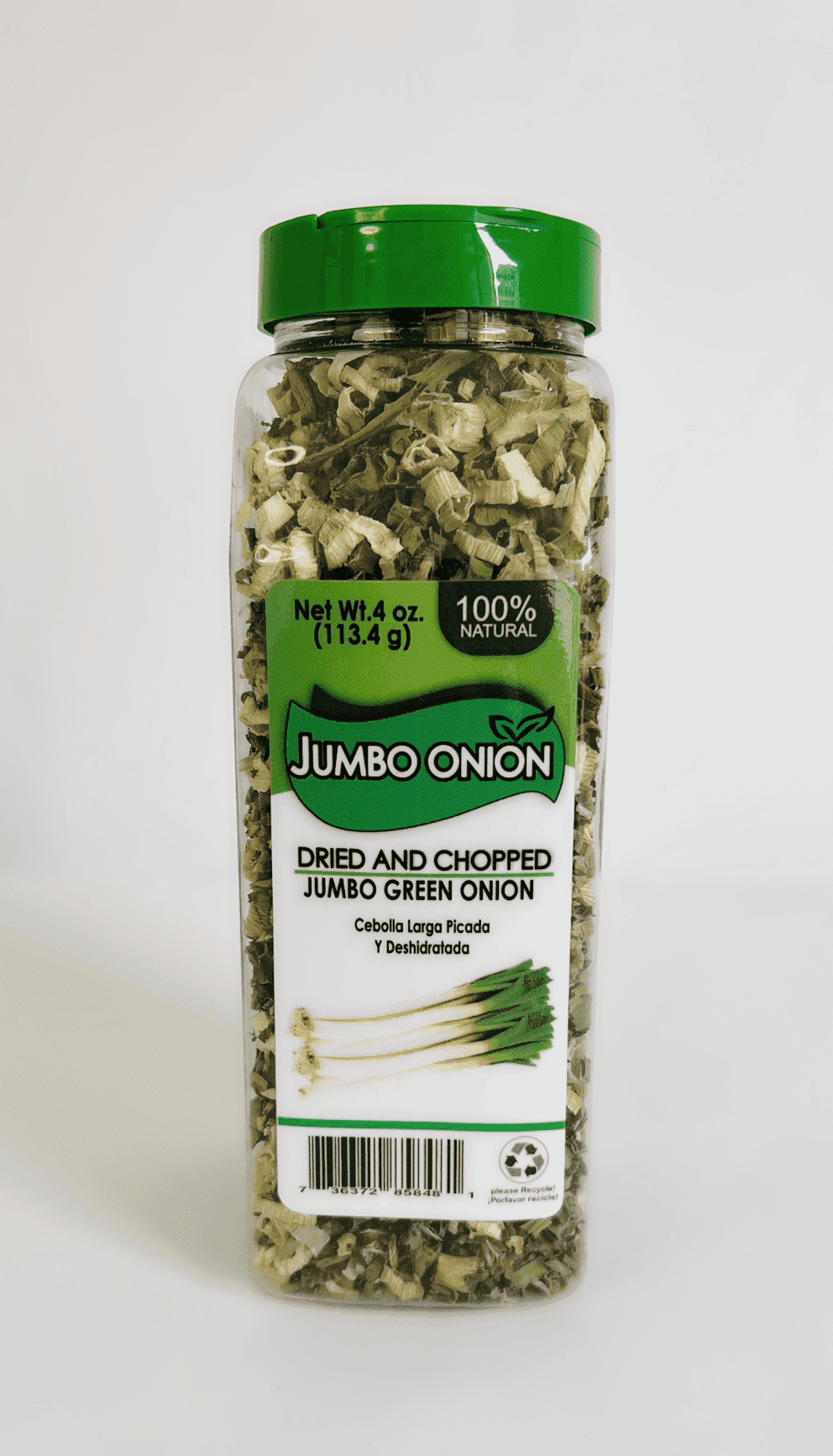 JumbOnion Dehydrated Dried Chopped Jumbo Green Onions, 4 Oz Pantry Jar ...