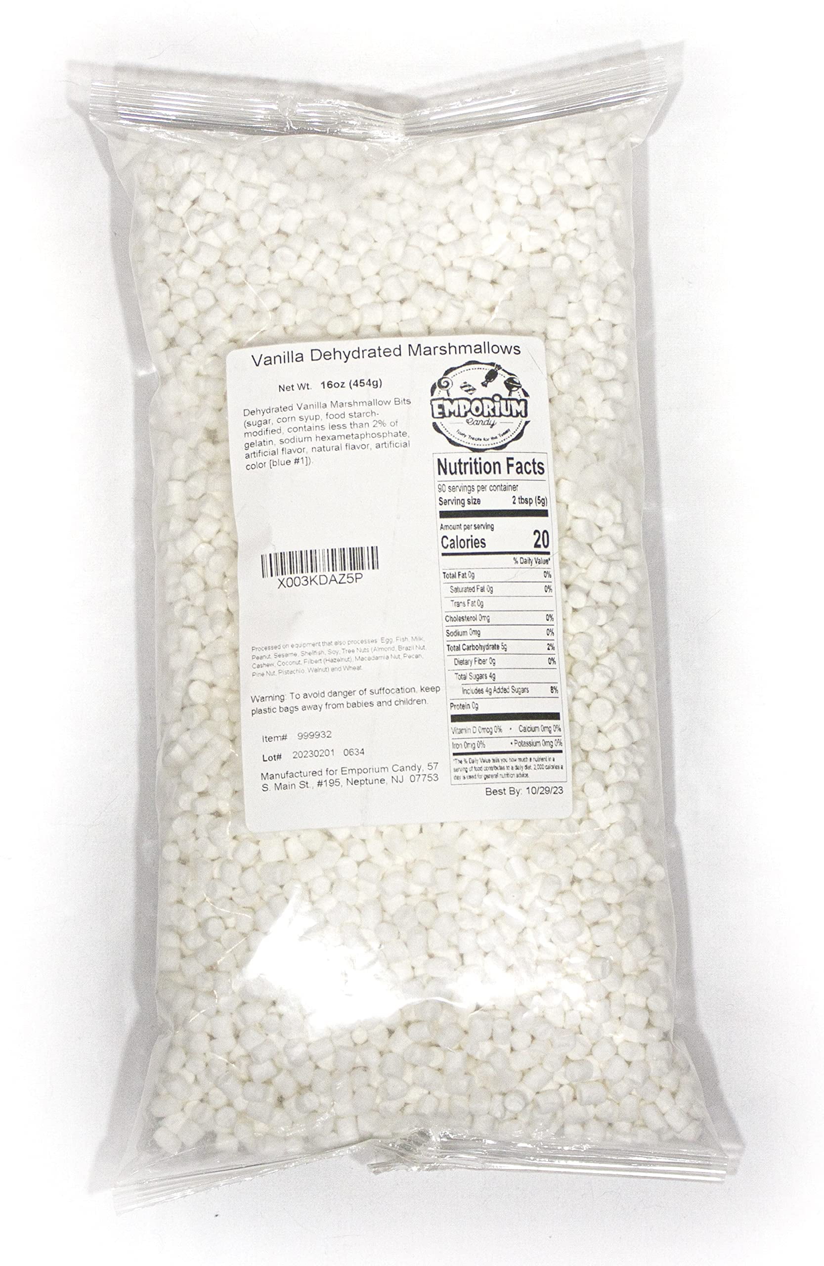 Dehydrated Mini Vanilla Marshmallows - 1 lb of Delicious Fresh Bulk ...