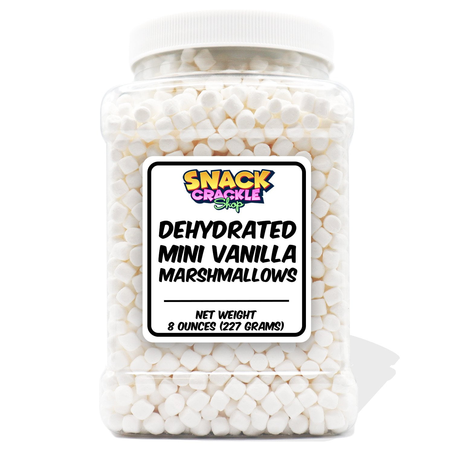 Dehydrated Mini Vanilla Marshmallows Crunchy & Sweet Mini Marshmallow Bits for Hot Cocoa, Baking ...