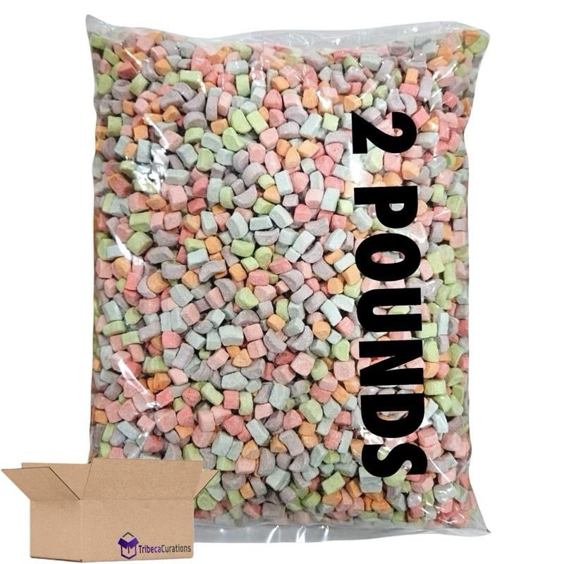 Dehydrated Rainbow Mashmallows Bulk Value Pack 2 Pound Sealed Bag ...