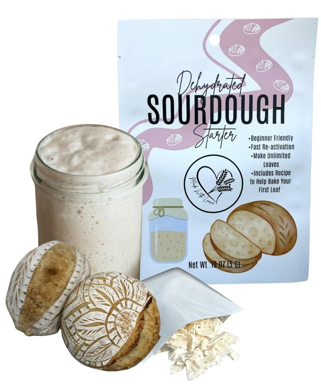 Dehydrated Sourdough Starter by DEF29 Made With Loave | INCLUDES Recipe ...