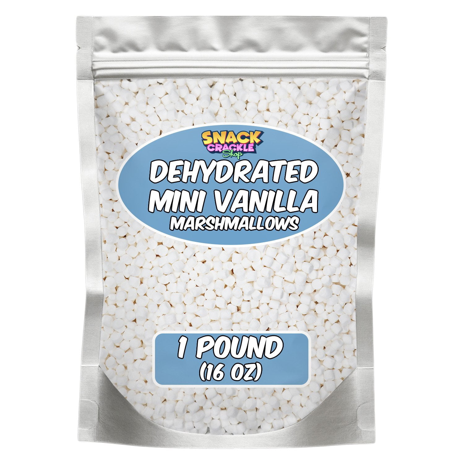 Snack Crackle Shop Dehydrated Vanilla Mini Marshmallows, 1 Pound ...