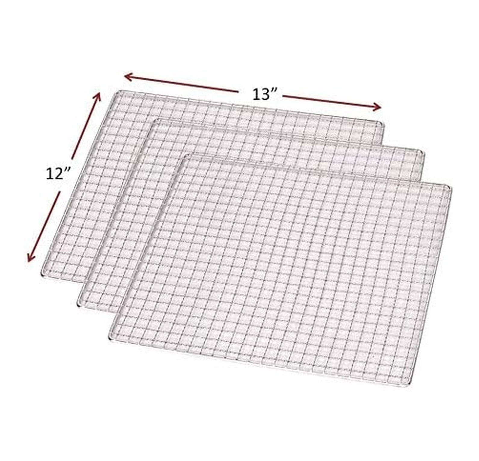 Dehydrator Trays 3-Pack - 12x13 Stainless Steel - Fits Samson, Magic ...