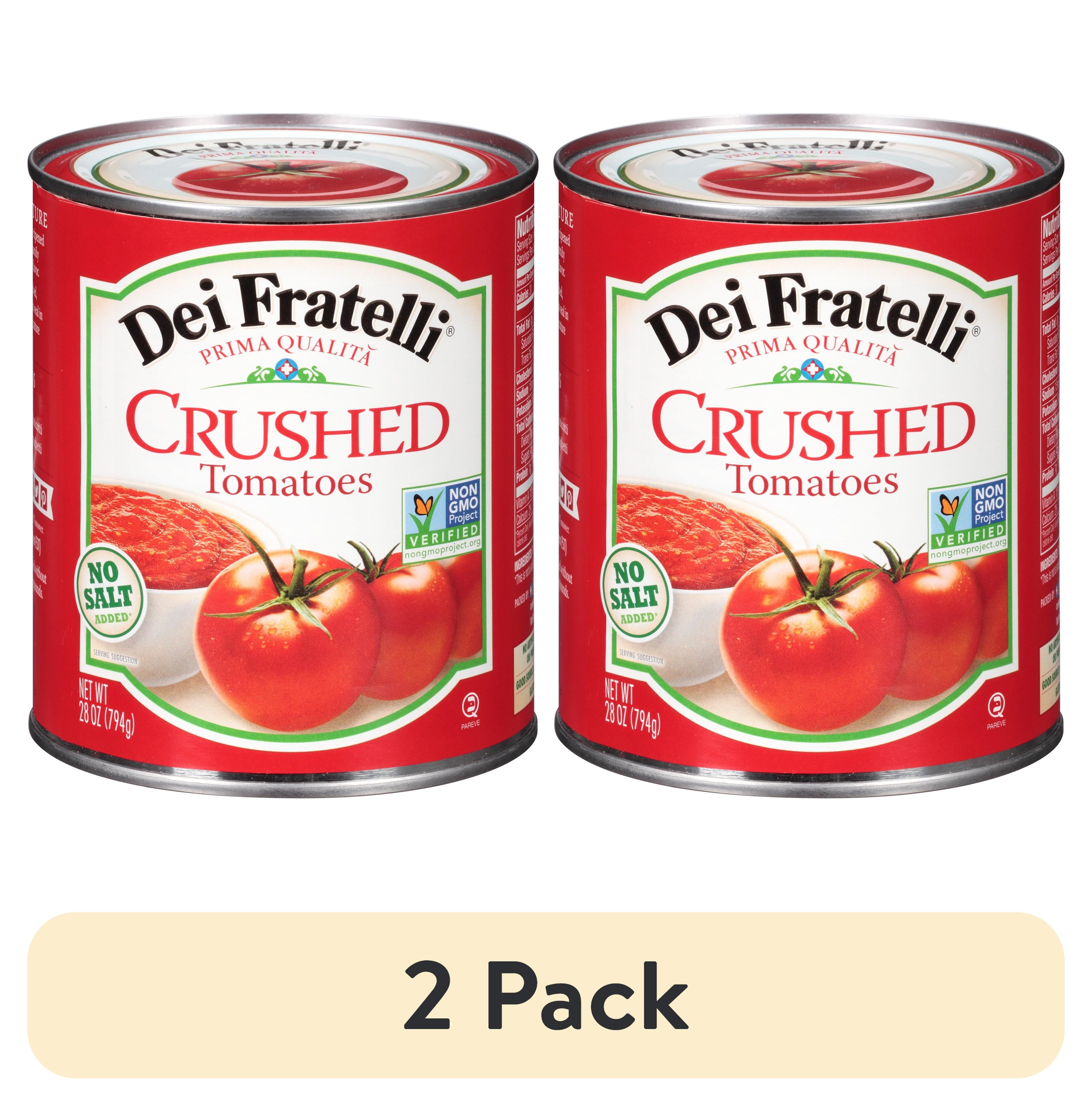 (2 pack) Dei Fratelli Crushed Tomatoes, No Salt Added, 28 Oz - Walmart.com