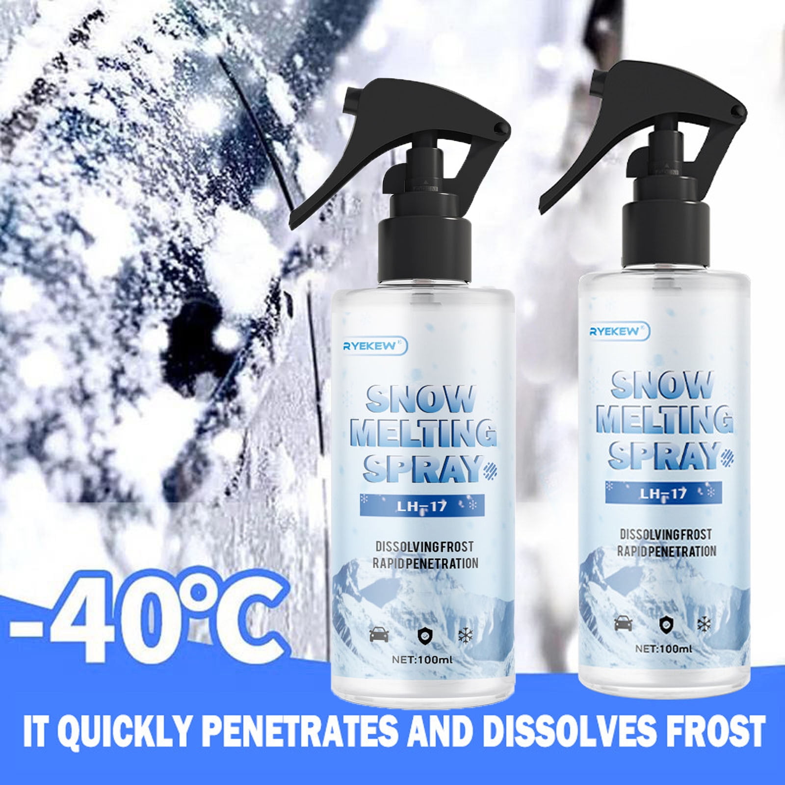 Deicer Spray For Car Windshield,Ice Remover Melting Spray, Auto ...
