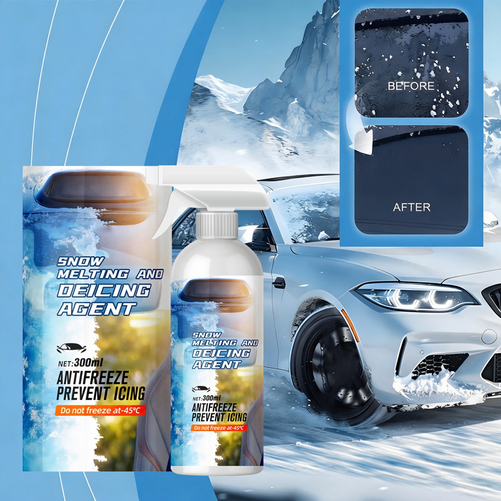 Deicing Agent, Window Snow Spray, Deicing Spray, Melting Spray, Deicer ...