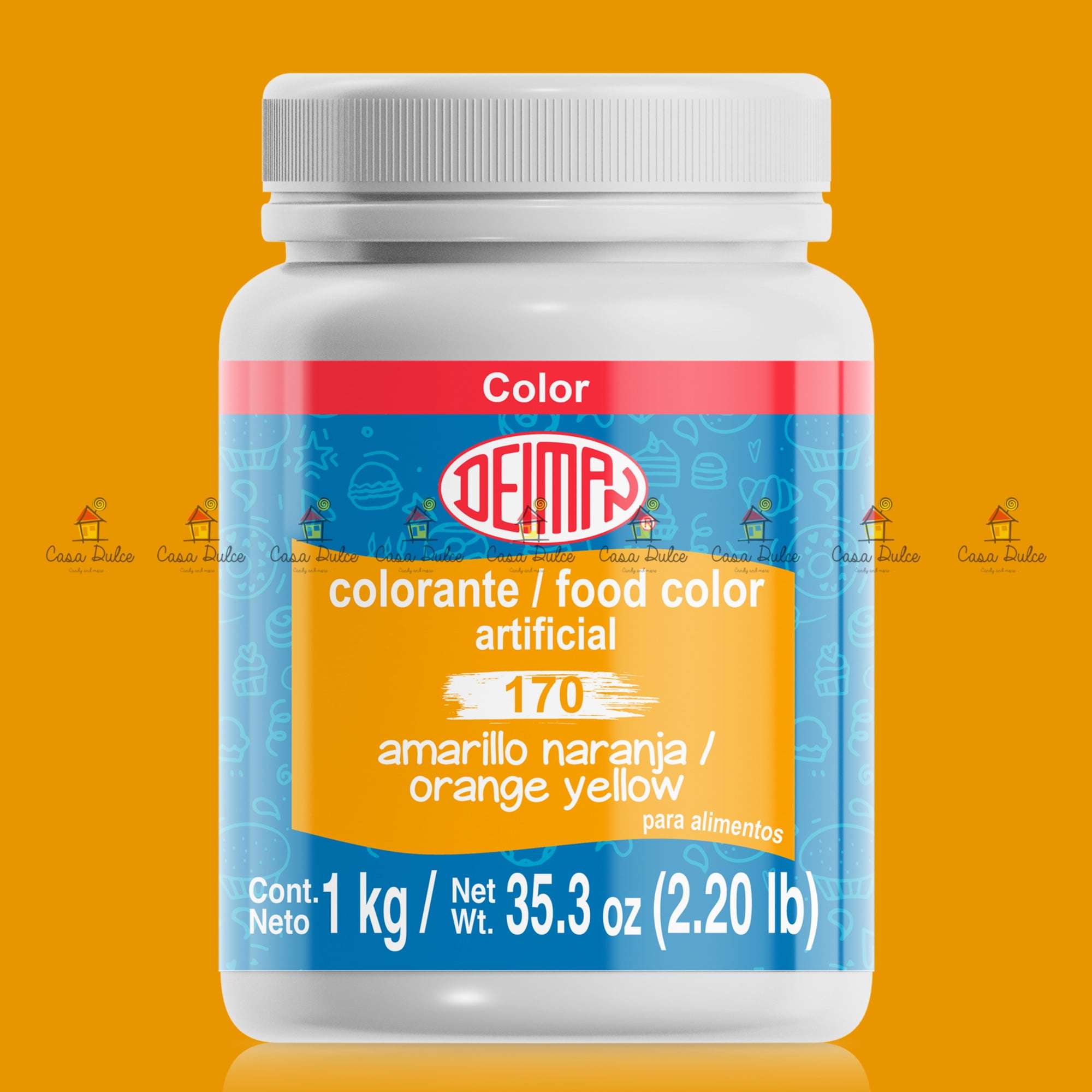 Deiman - Colorante Amarillo Naranja 1kg - Walmart.com