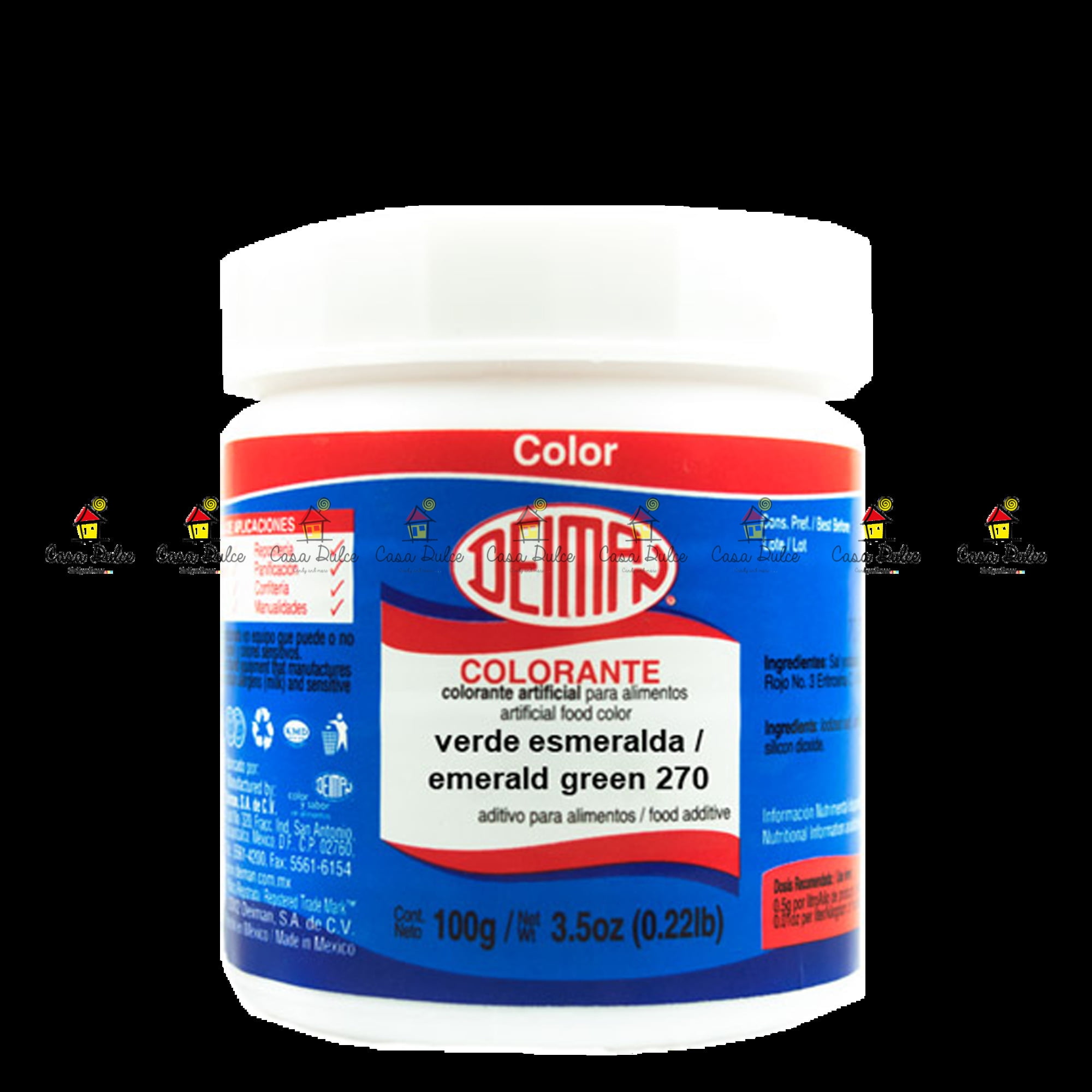 Deiman - Colorante Verde Esmeralda (270) 100g - Walmart.com