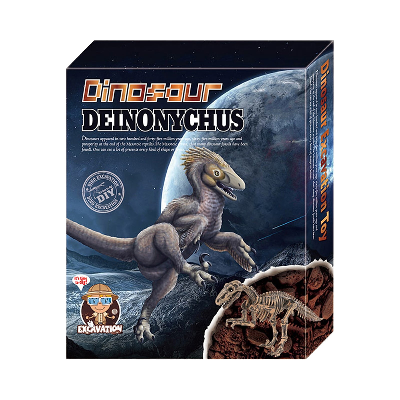 Deinonychus Dinosaur Excavation Toy Kit - STEM Paleontology Activity ...