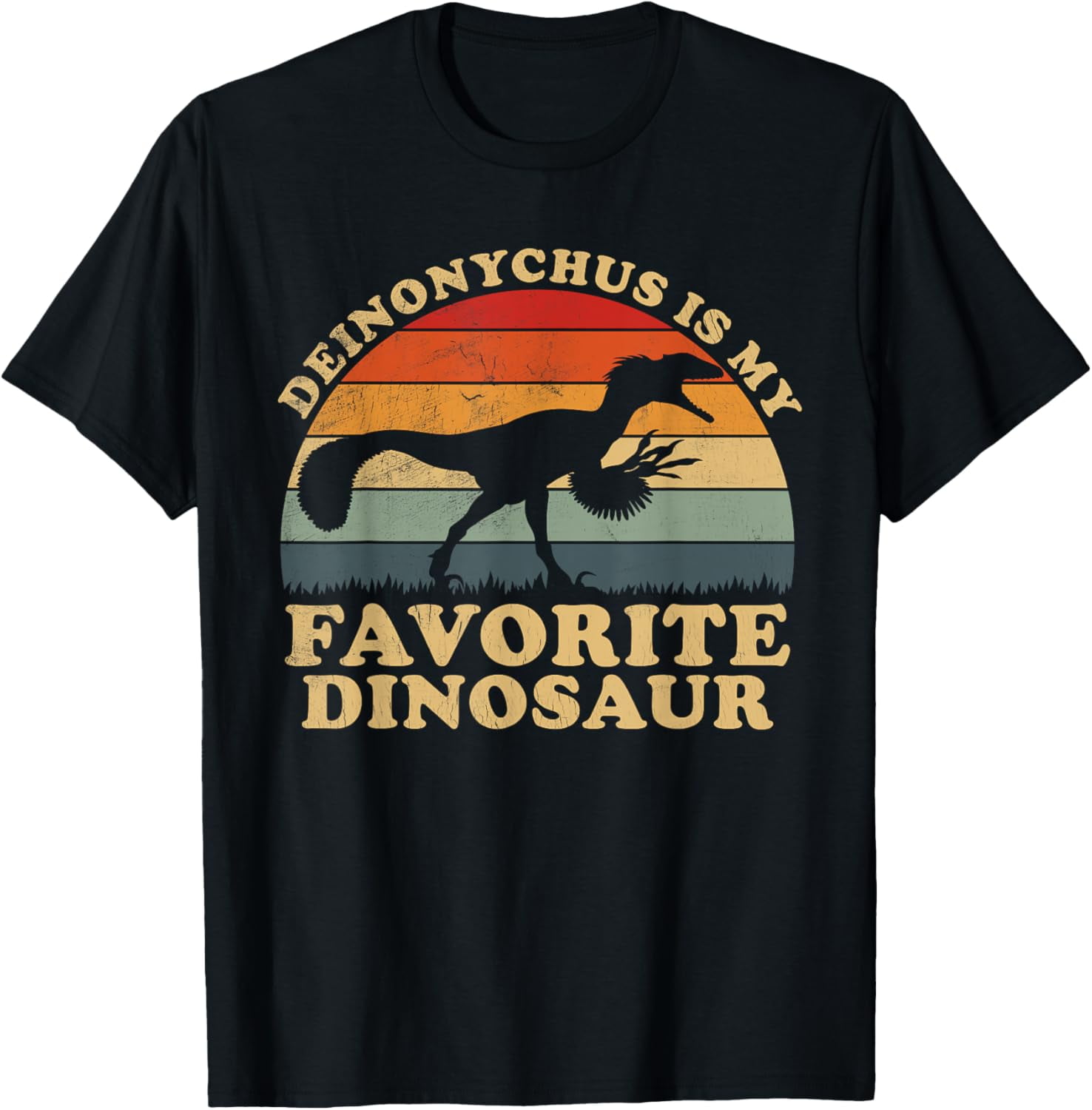 Deinonychus My Favorite Dinosaur - Dino Lovers Vintage T-Shirt ...