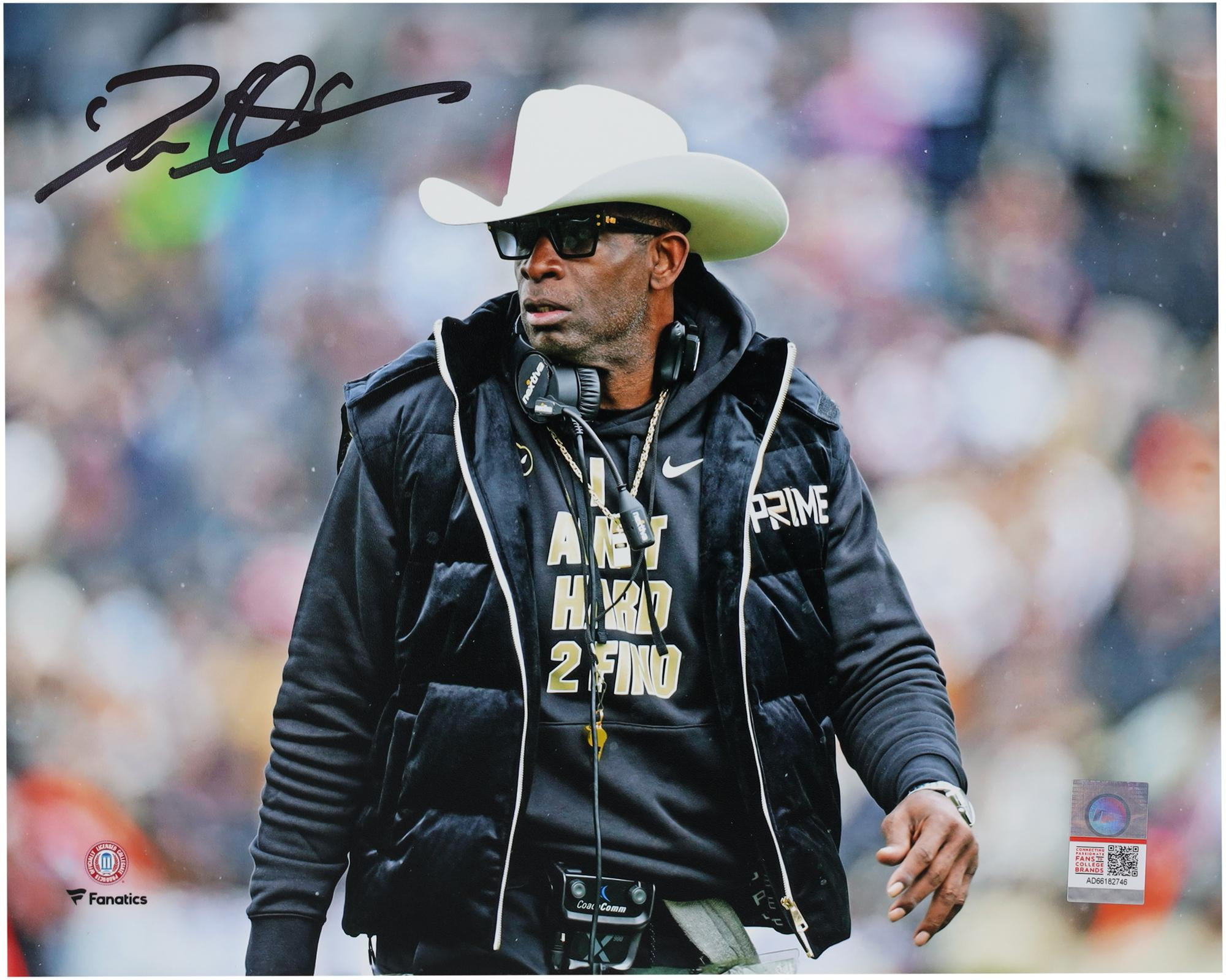 Deion Sanders Colorado Buffaloes Autographed 8" x 10" Cowboy Hat on ...